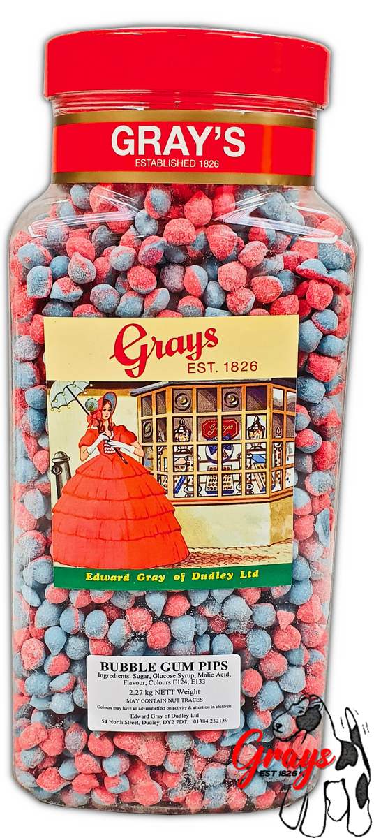 Grays Bubblegum Pips Large Jar – Teddy Grays
